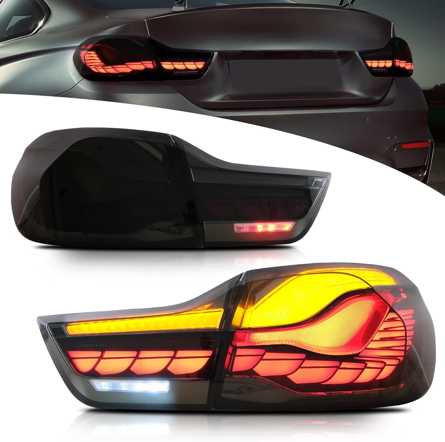 Amazon.com: VLAND Tail Lights for BMW M4 GTS F82 F83 & 4 Series F32 F33 ...