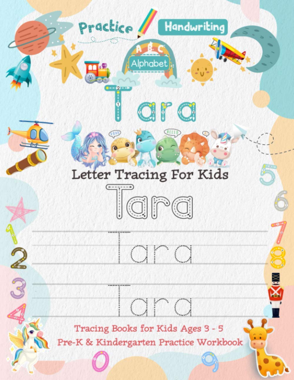 Buy Tara Letter Tracing for Kids: Personalized Name Primary Tracing ...