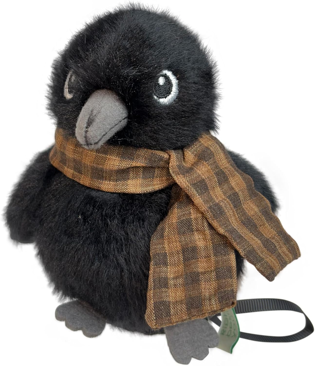 Amazon.com: SHLEHUITD Black Crow Plush Toy with Suction Cup Base, 5.1 ...