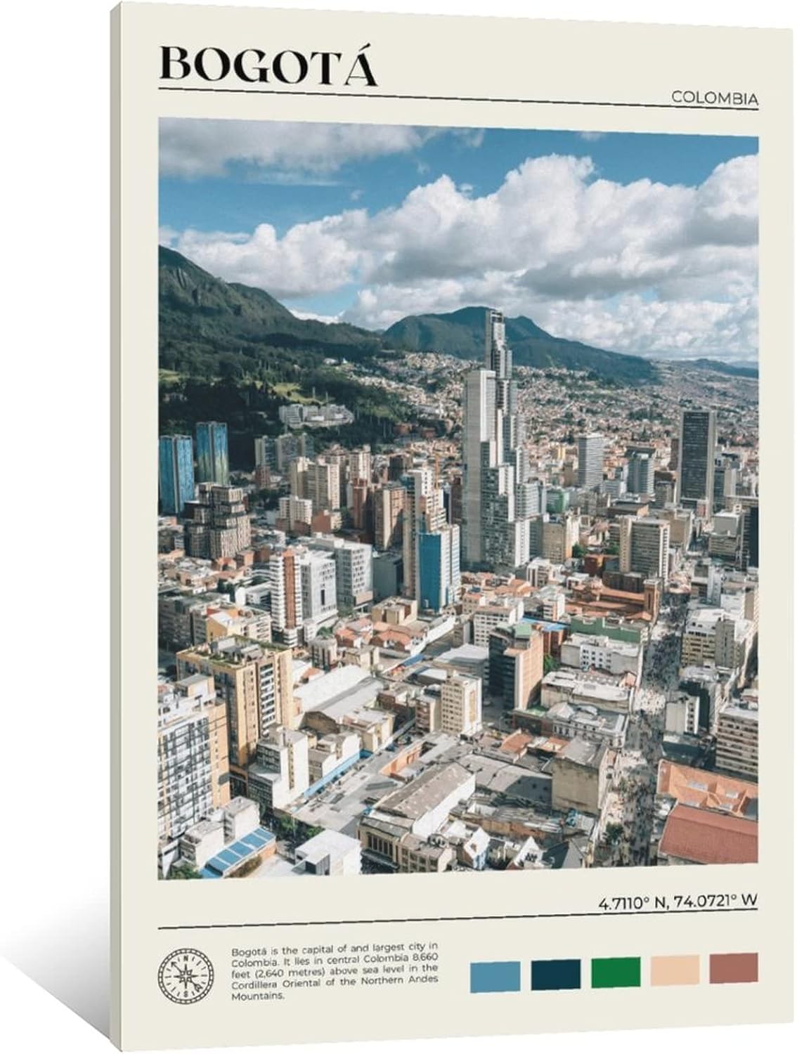 Amazon.com: Bogota Print, Bogota Wall Art, Bogota Poster, Bogota Photo ...