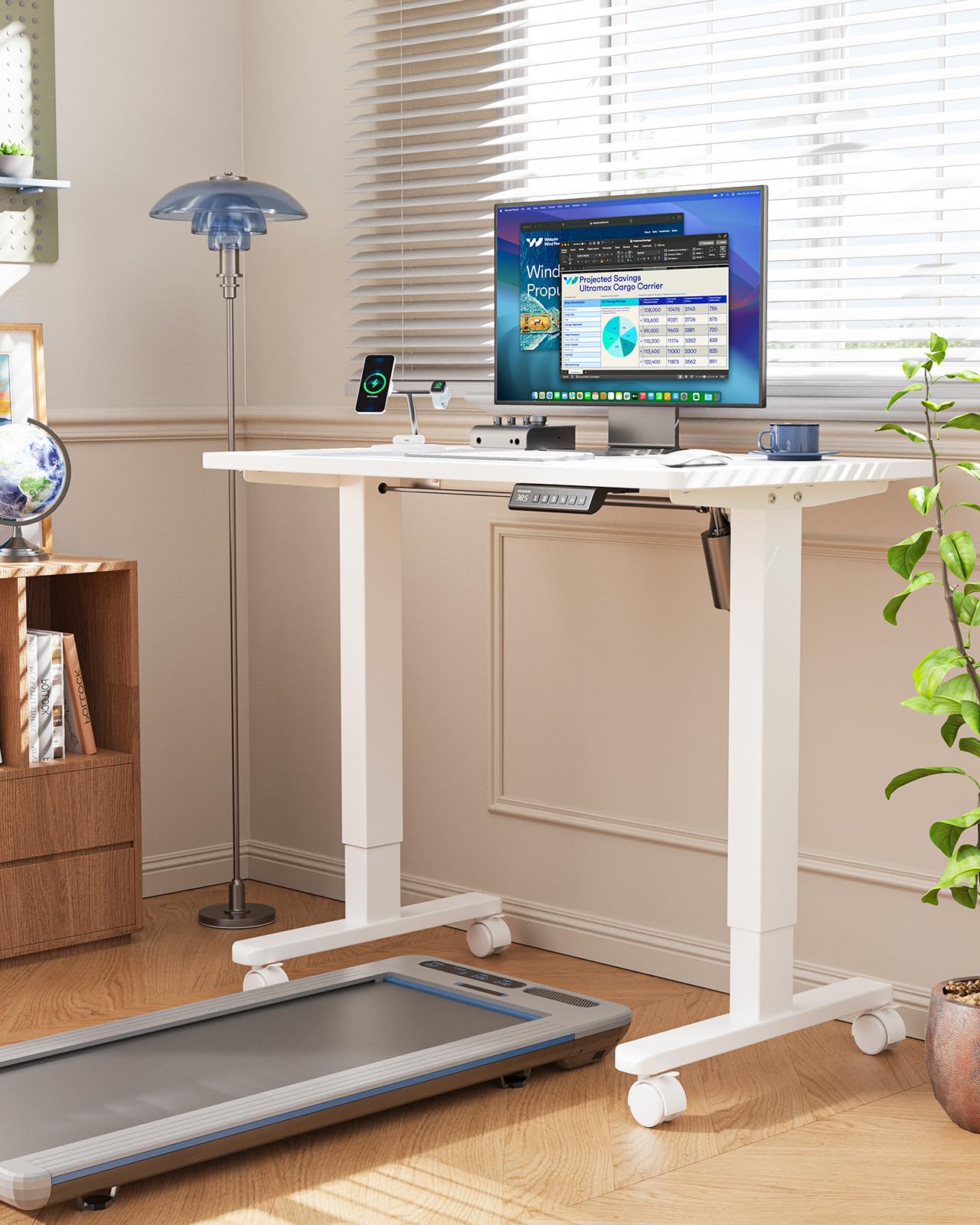 Snapklik.com : Electric Small Standing Desk, 35" X 24" Whole Piece ...