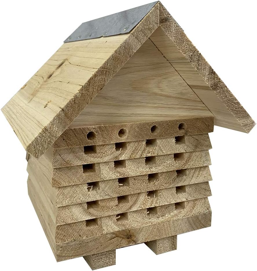 Selections Bee Hive Shaped Wooden Solitary Bee House Hotel Beneficial ...