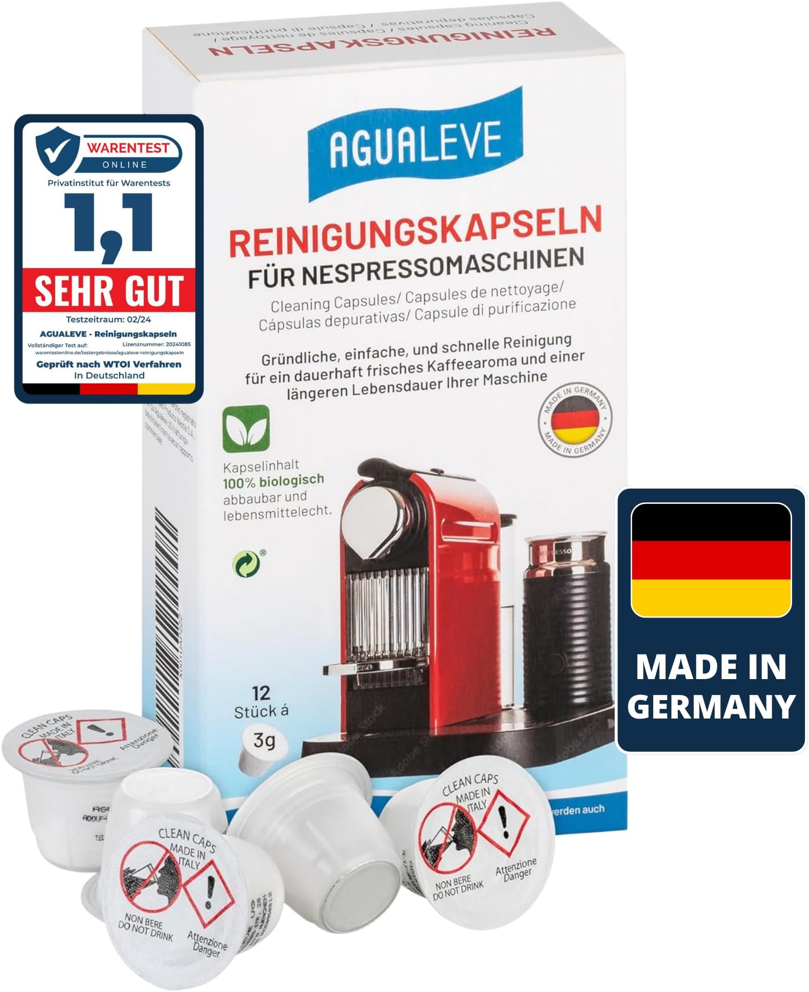 Nespresso Entkalkungsset B2C NDA16-3- 2 Stück : Amazon.de: Küche ...