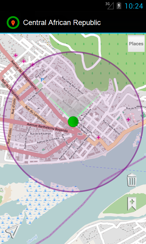 Central African Republic Vector Offline Map: Easy Navigation - App on ...