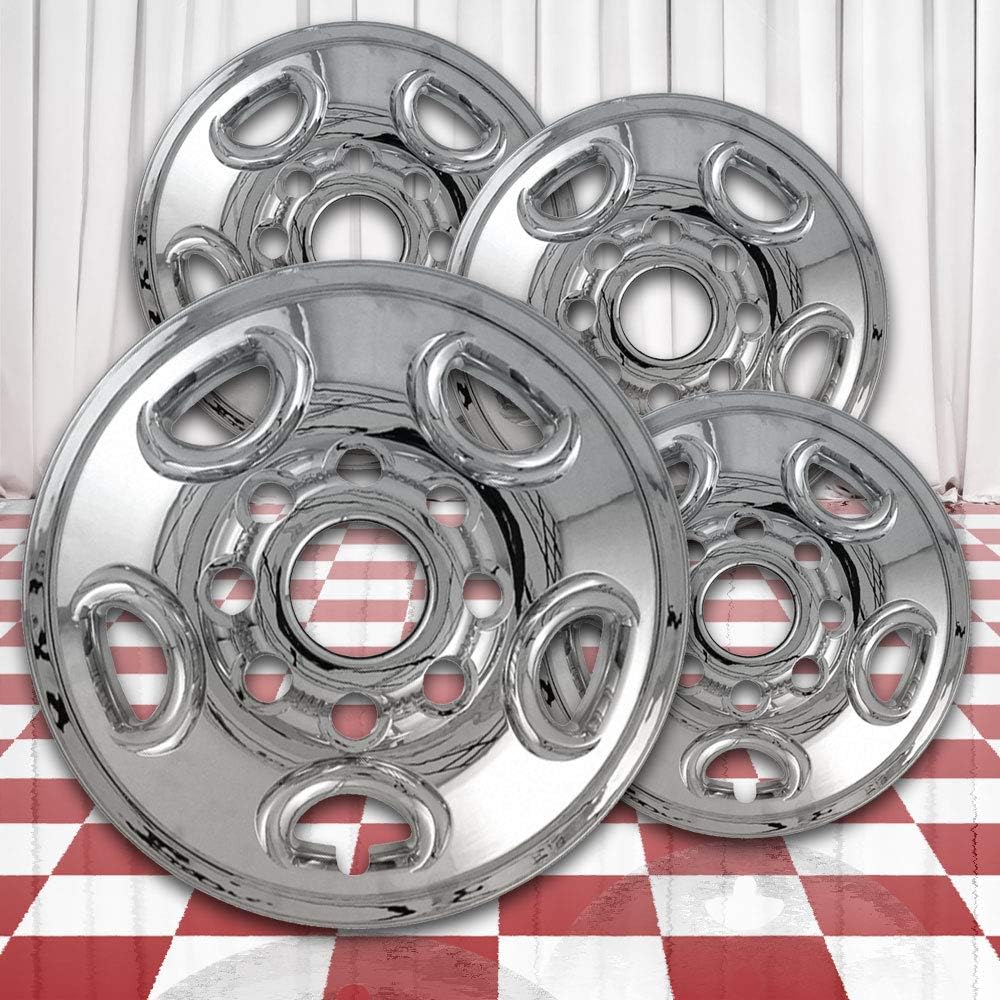 Amazon.com: Brighter Design Chrome 16in Wheel Skin Overlays for GMC ...