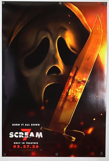 Amazon.com: SCREAM 7 VII MOVIE POSTER 2 Sided ORIGINAL 27x40-2026 ...