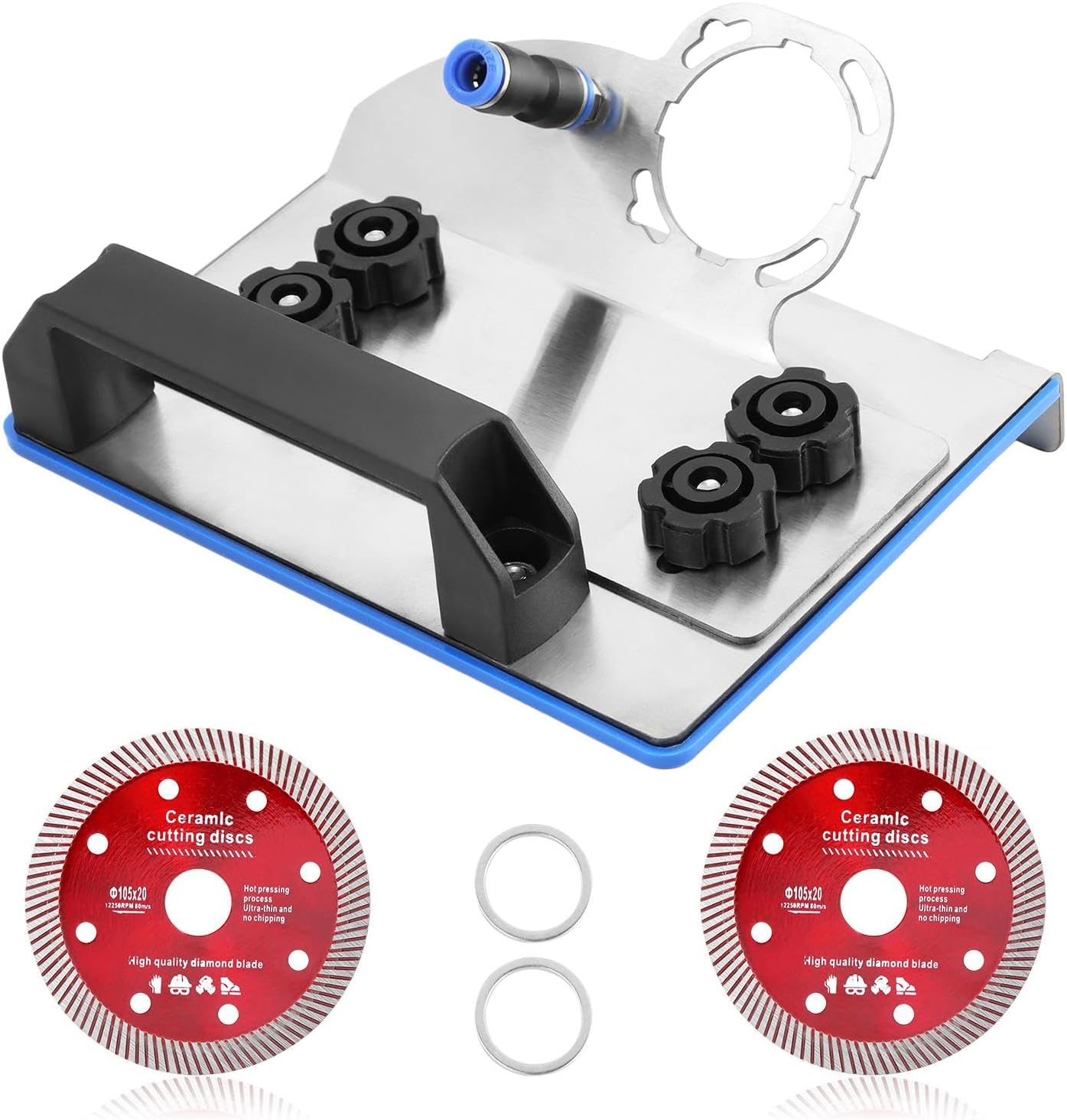 QKDS 45 Degree Tile Chamfering Tool, Angle Grinder Tool with Stand for ...