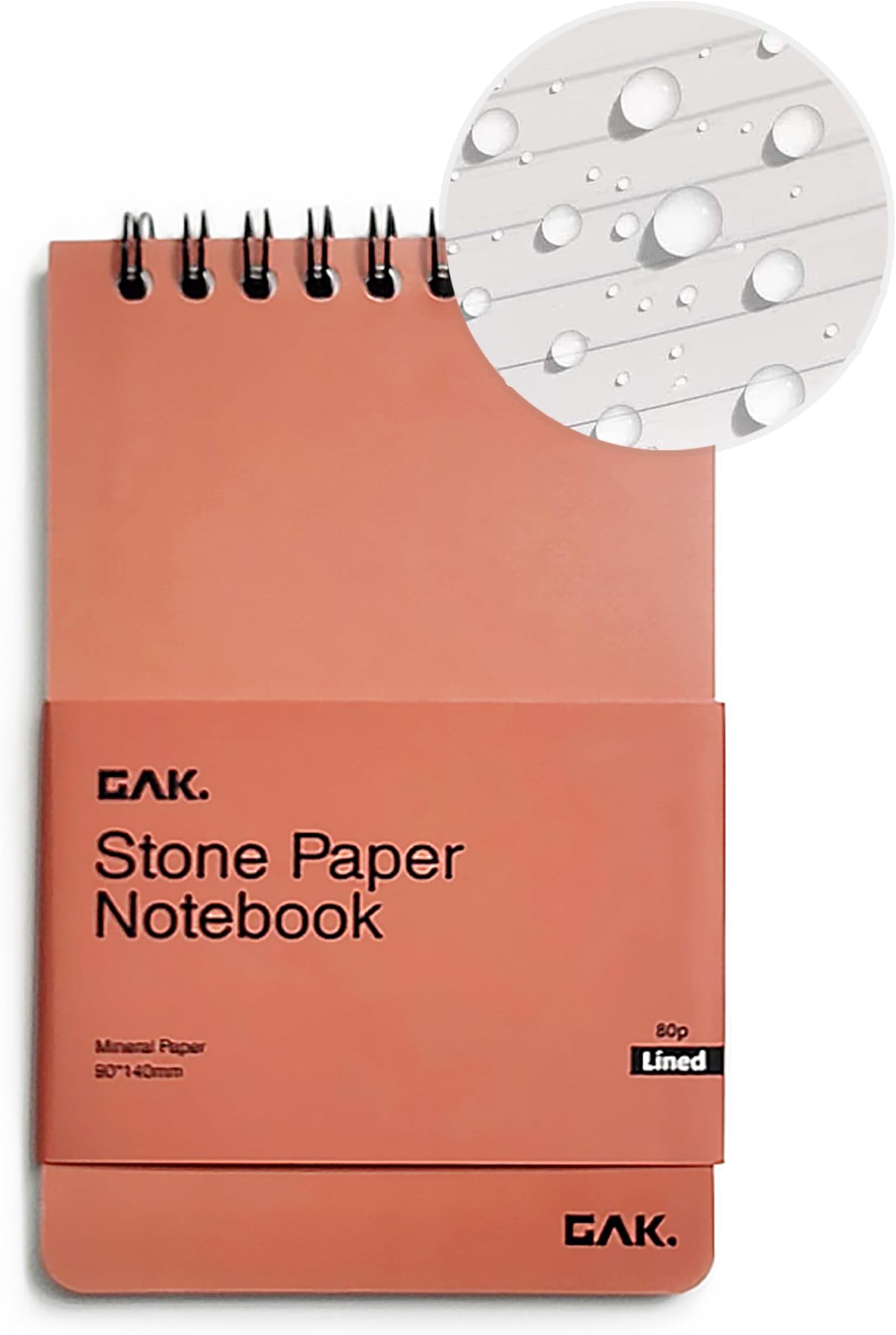 Amazon.com : GAK. Stone Paper Waterproof Notepad 40 Sheets Little ...