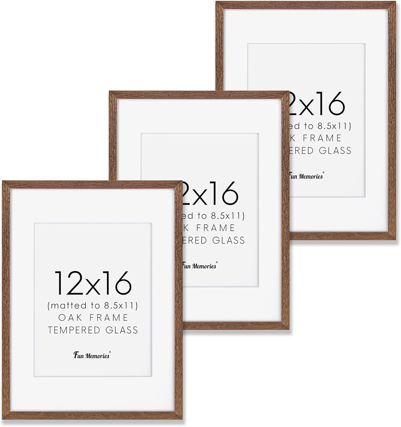 Amazon.com - 12x16 Picture Frames, Solid Oak Wood 12"x16" Picture Frame ...