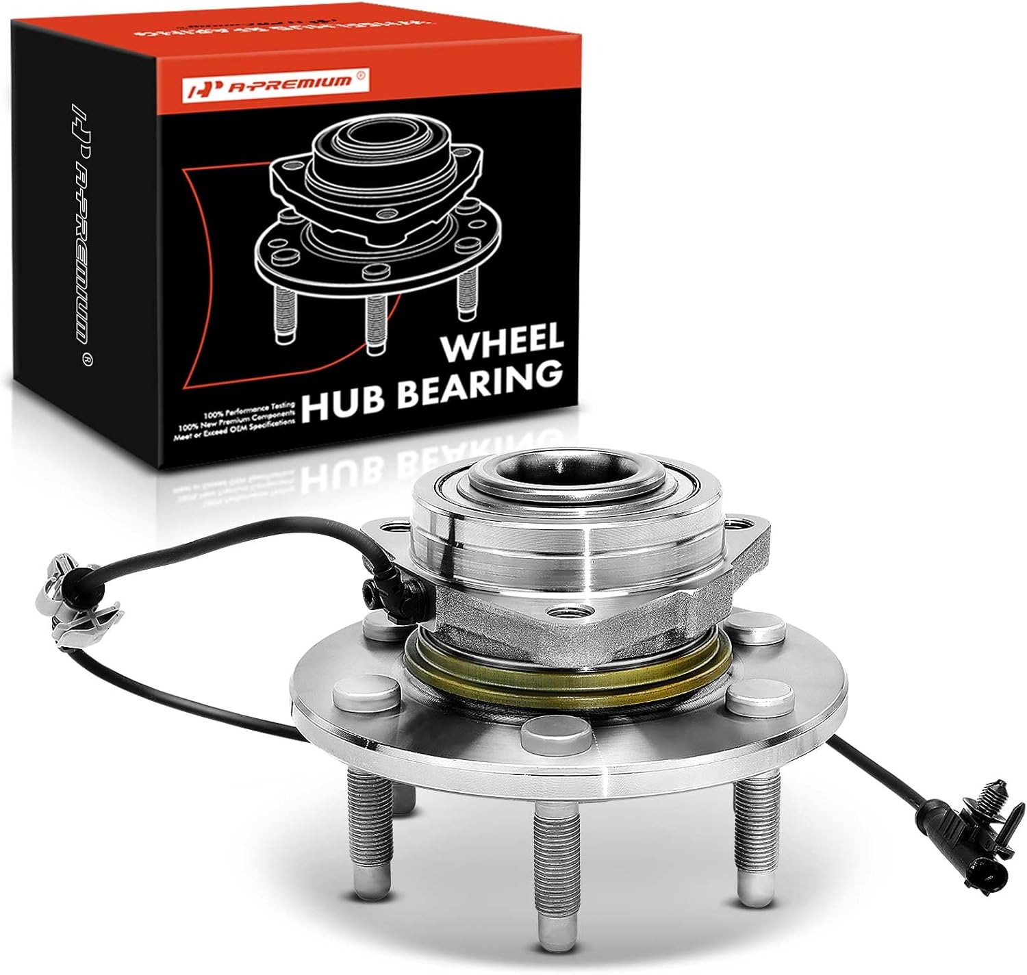 A-Premium Front Wheel Bearing and Hub Assembly Compatible with Chevy ...