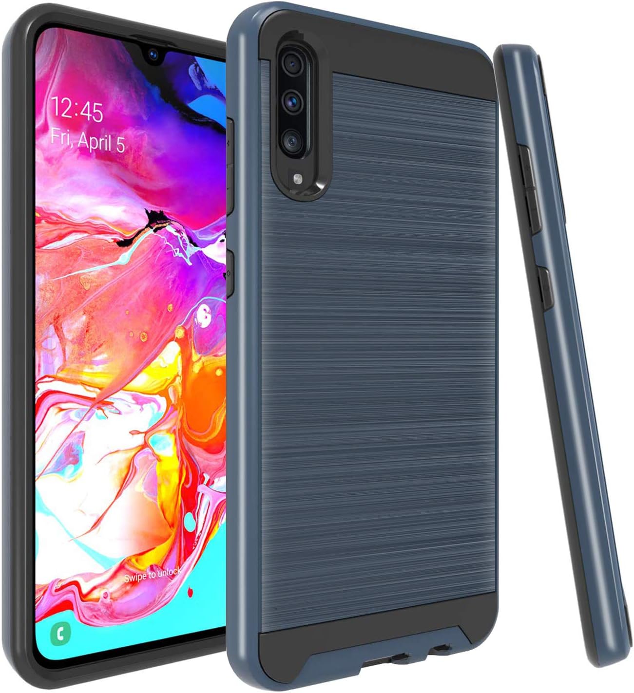 Samsung Galaxy A70 Case,Galaxy A70 Phone Case,Hizansa Brushed Texture ...