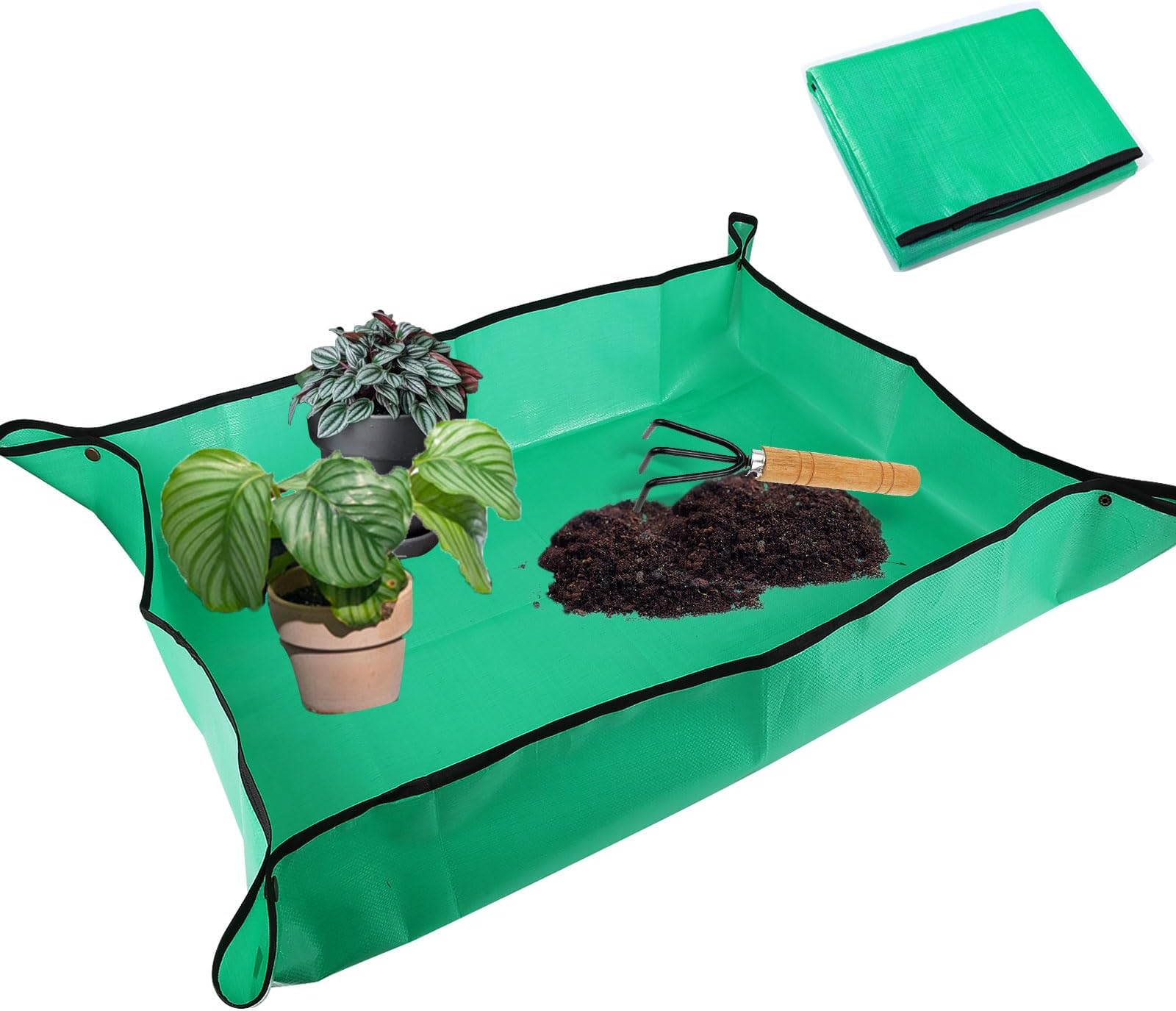 Amazon.com : ANTEQI 2Pcs Plant Repotting Mat Waterproof Transplanting ...