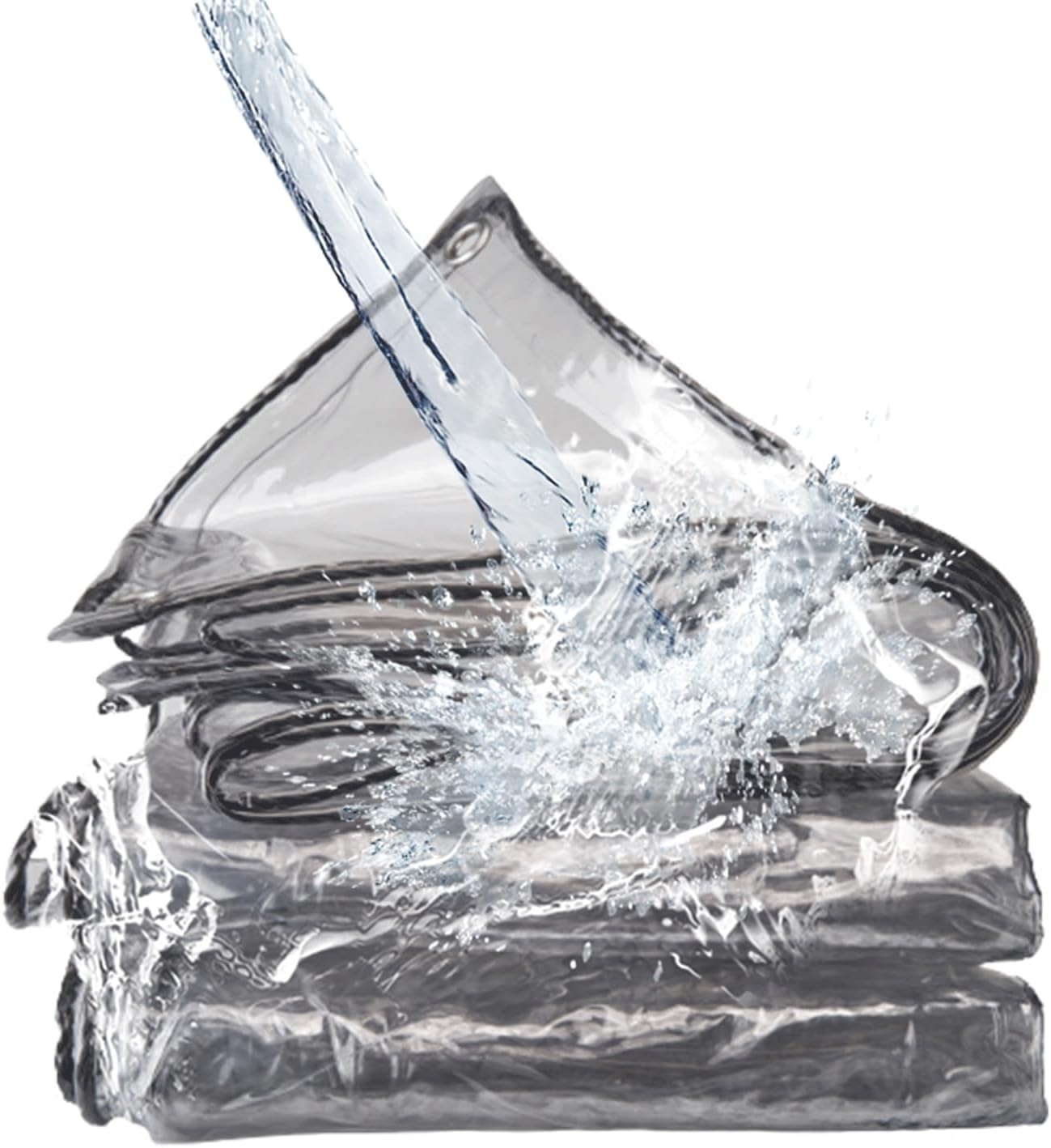 Amazon.com: Clear Tarpaulin Waterproof Heavy Duty 32.8x45.93ft, Clear ...