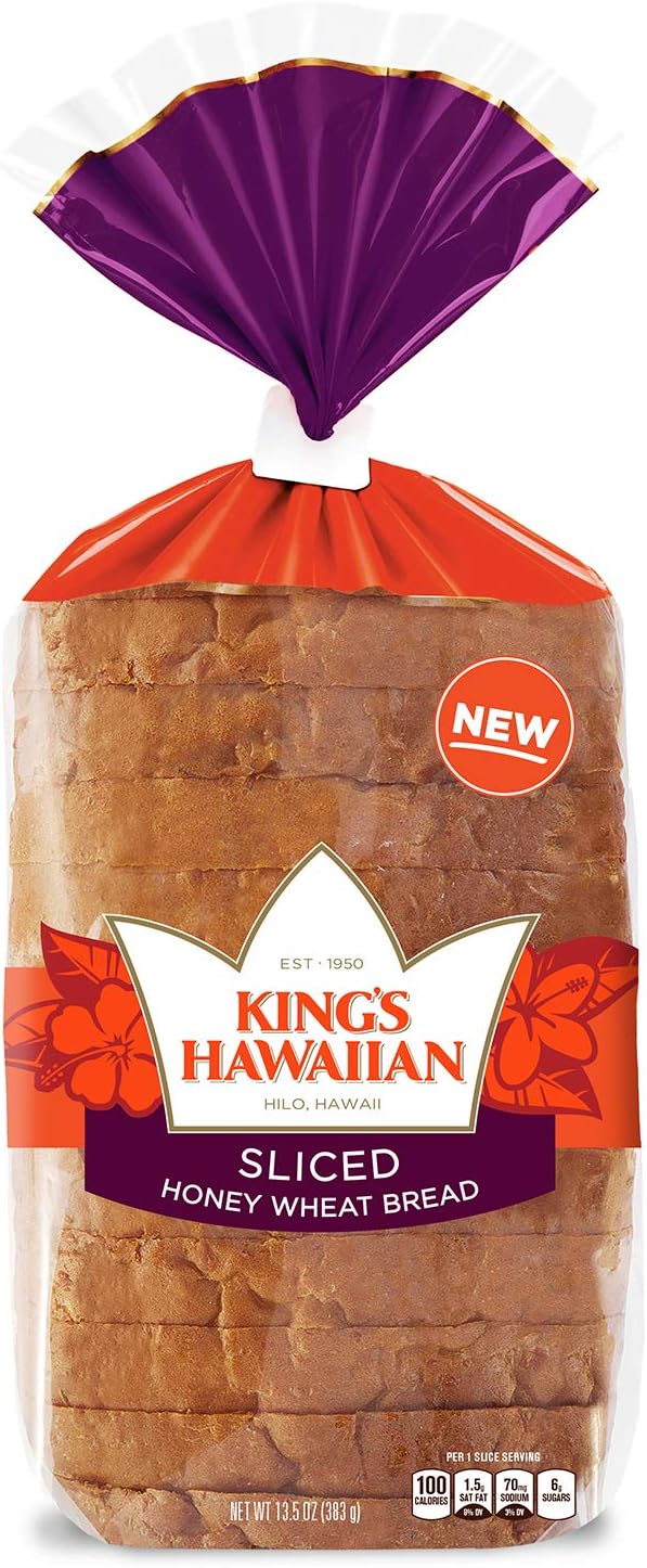 Amazon.com: King's Hawaiian Original Hawaiian Sweet Round Bread 16 ...