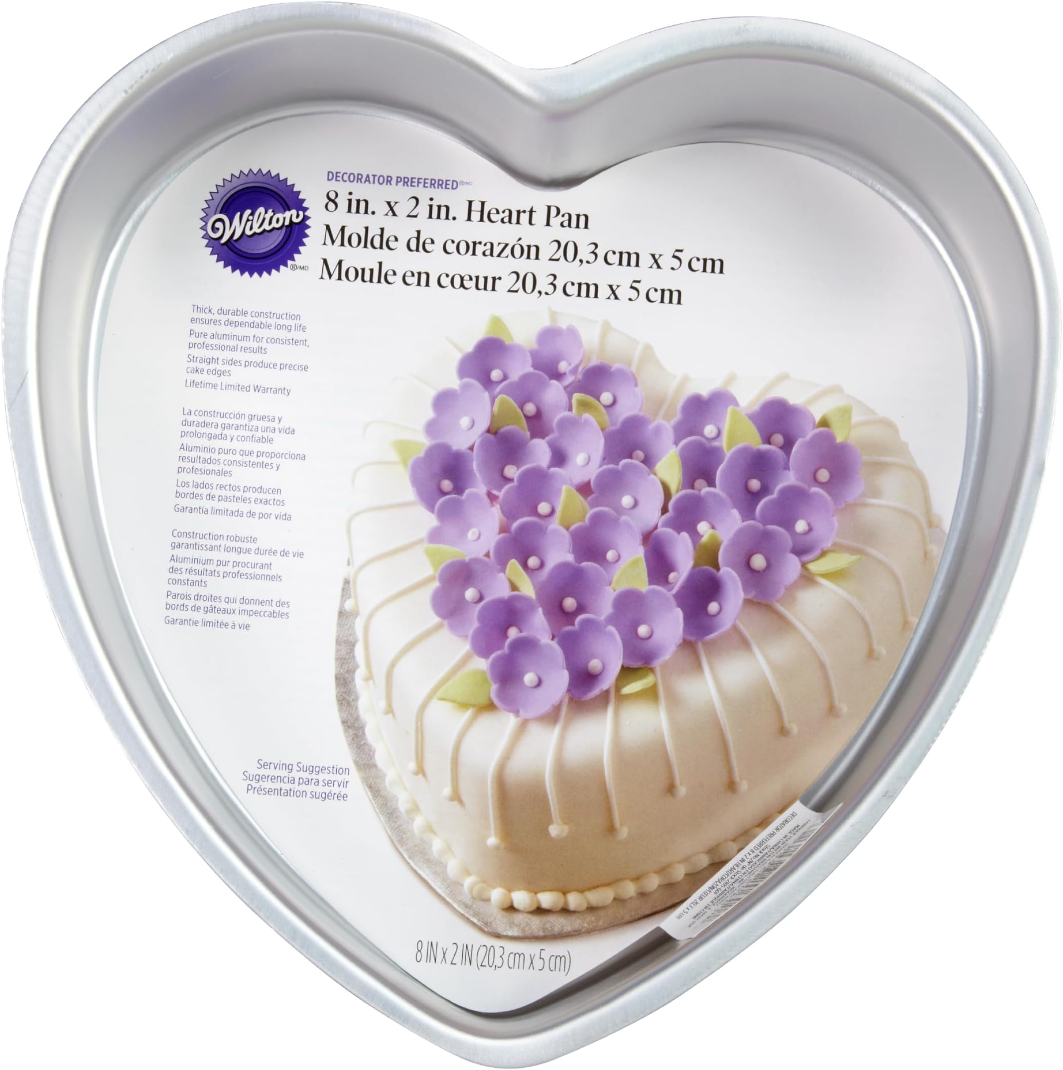 Amazon.com: Wilton Decorator Preferred Heart Shaped Cake Pan, 8-In ...