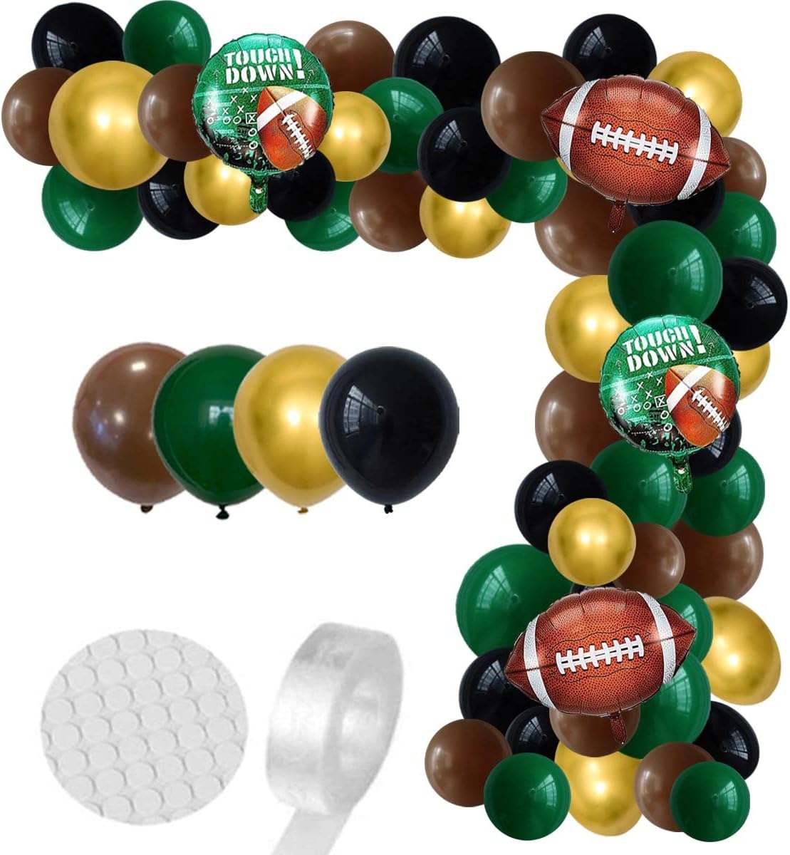 Amazon.com: Football Balloon Garland Arch Kit, 116PCS Dark Green Black ...