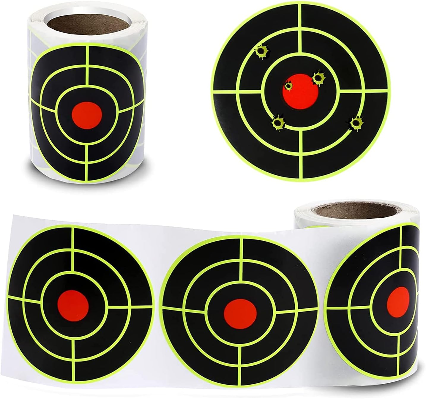 CAVLA 200 Pcs Shooting Targets Stickers, Splatter Target Stickers, 3 ...