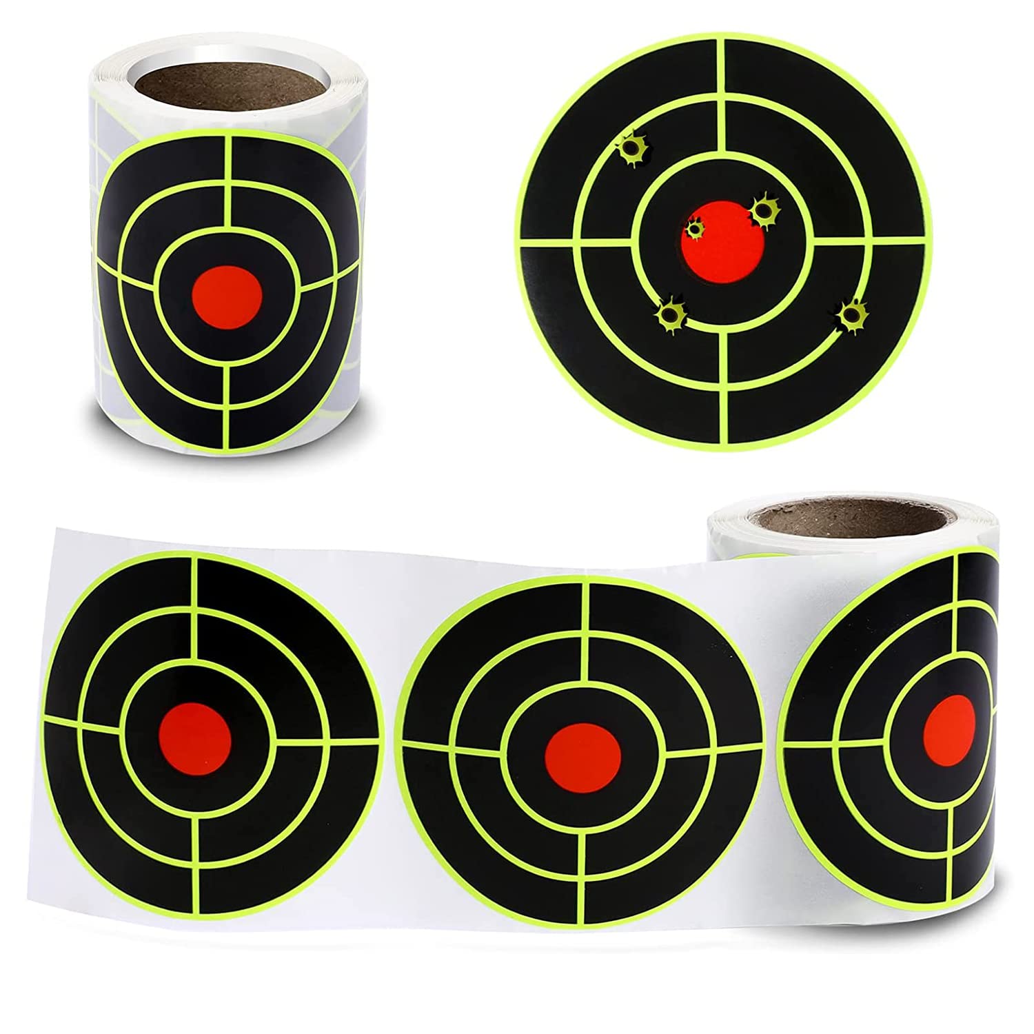 CAVLA 200 Pcs Shooting Targets Stickers, Splatter Target Stickers, 3 ...