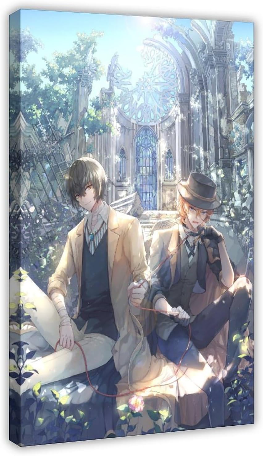 Amazon.com: URDOX Bungou - Póster de anime Dazai Osamu Nakahara Chuuya ...