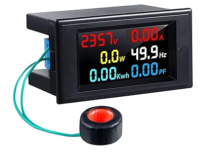 Quick Sense 6-in-1 Energy Meter | 80V-300V AC 100A Power Monitor with ...