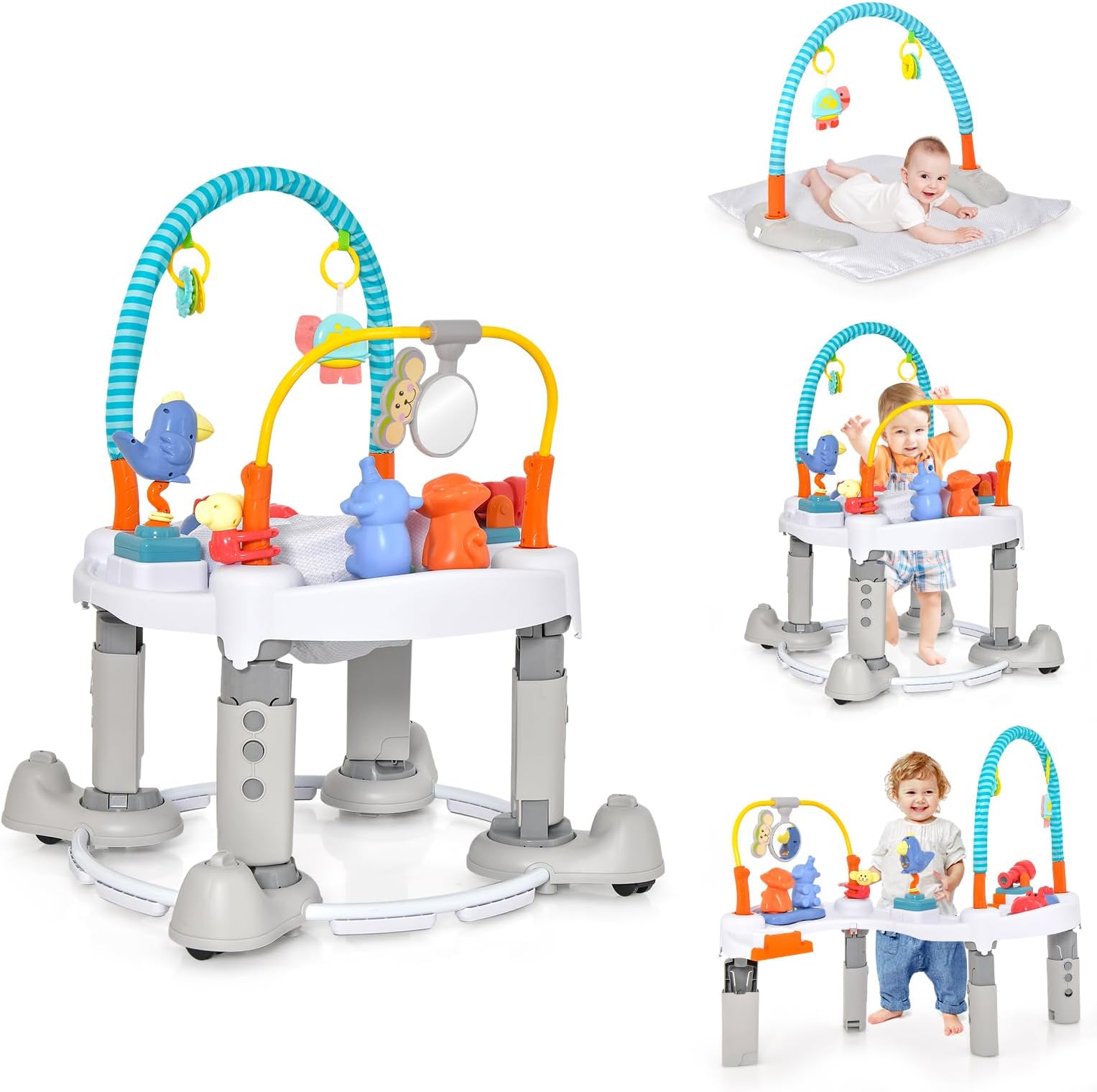 Amazon.com: INFANS Baby Bouncer Activity Center, 5 in 1 Toddler ...