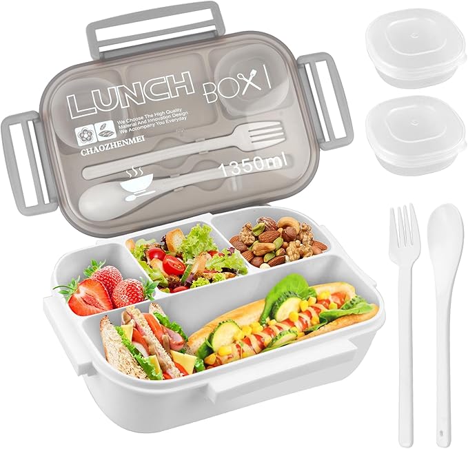 Amazon.com: Tinaforld Bento Box Lunch Box for Adult, All-in-one 46 oz ...