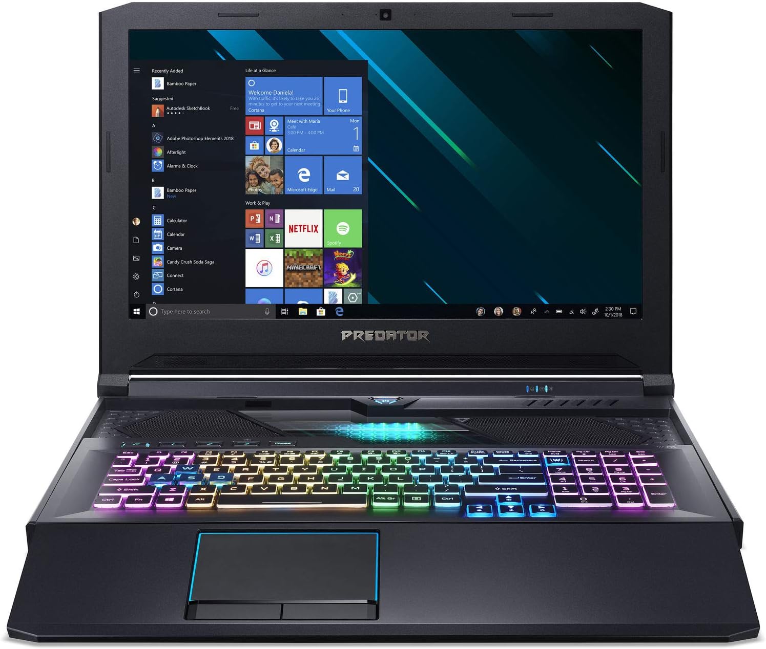 Amazon.com: acer Predator Helios 700 17.3" Laptop i7-9750H 2.6GHz 16GB ...