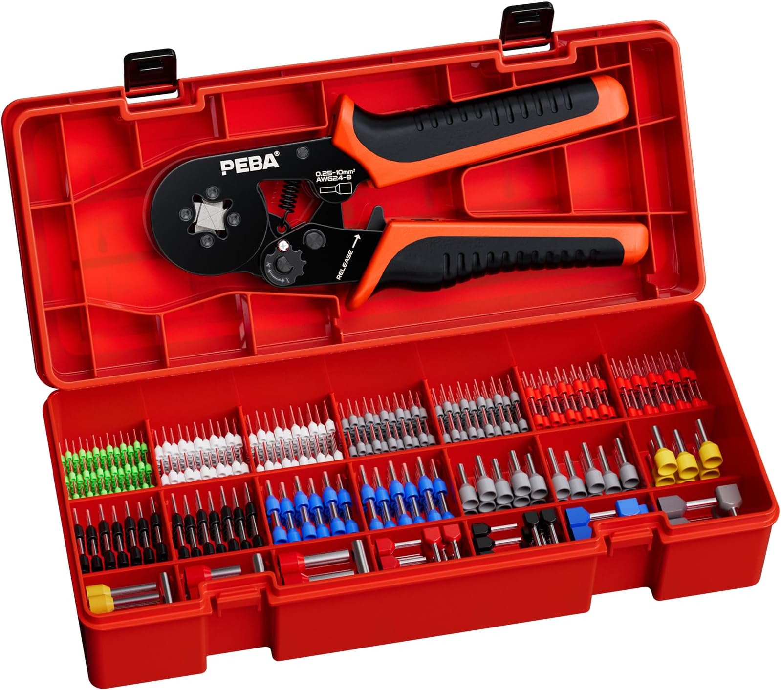 Faankiton Crimping Plier Set, Crimping Connectors Wire Ends Ferrules ...