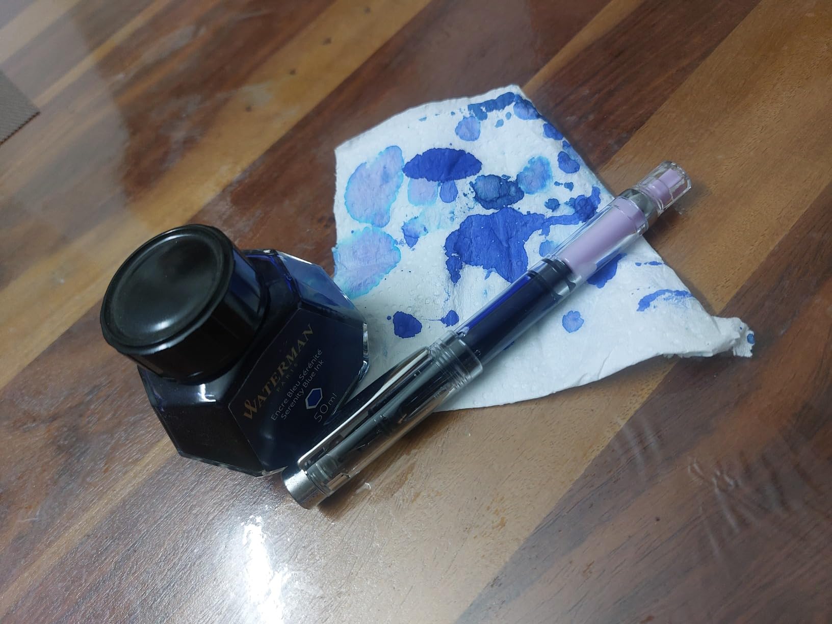 crewtone 10211 Demonstrator Transparent Acrylic Classical Fountain Pen ...