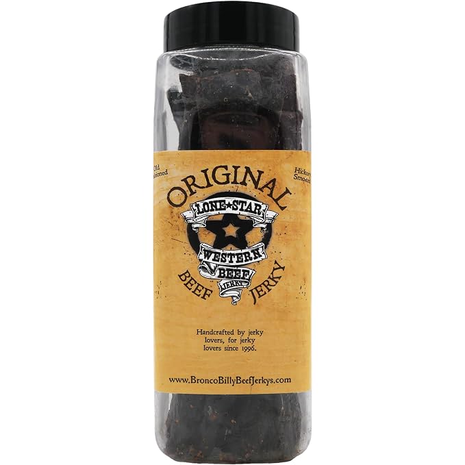 Amazon.com : Lone Star Original Beef Jerky - 8 oz Reclosable Jar ...