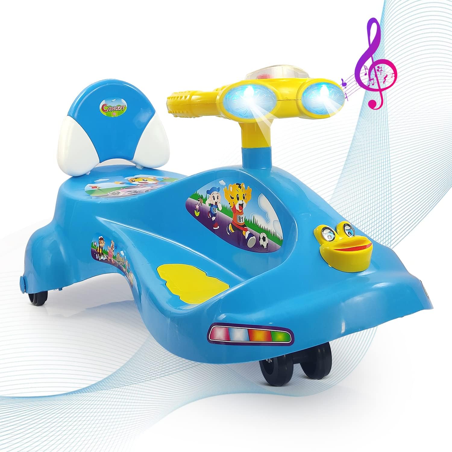 Dash Concept Magic Swing Car, Ride On, Swing Magic Car Ride On for Kids ...