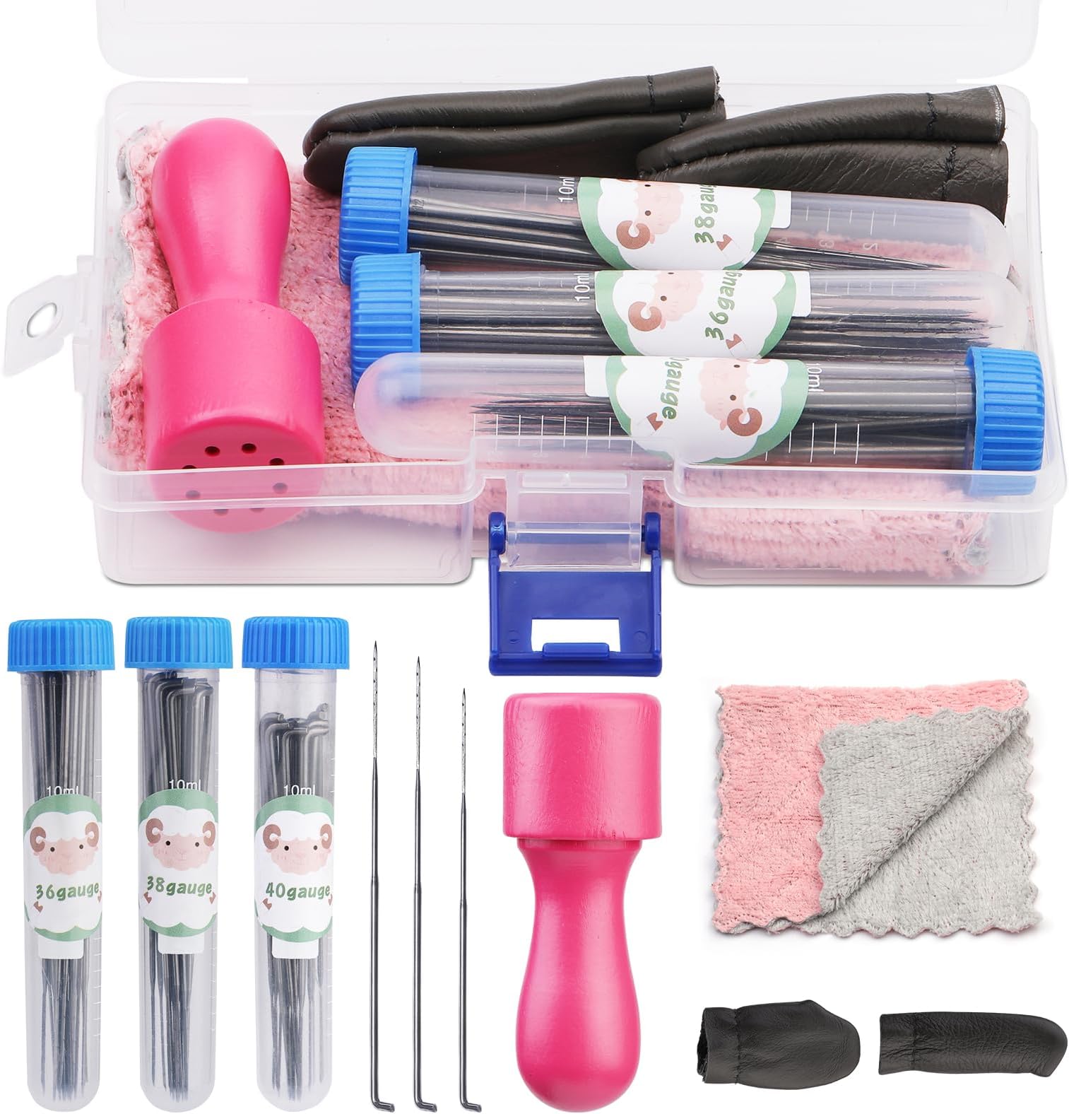 Axmru Needle Felting Wool Roving Wool for Needle Felting Starter ...