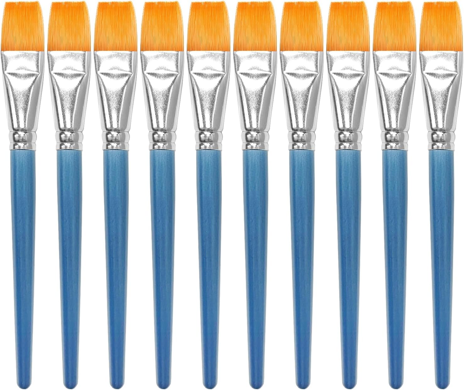 Amazon.com: 6Pcs Acrylic Paint Brushes Flat Paint Brushes for Acrylic ...