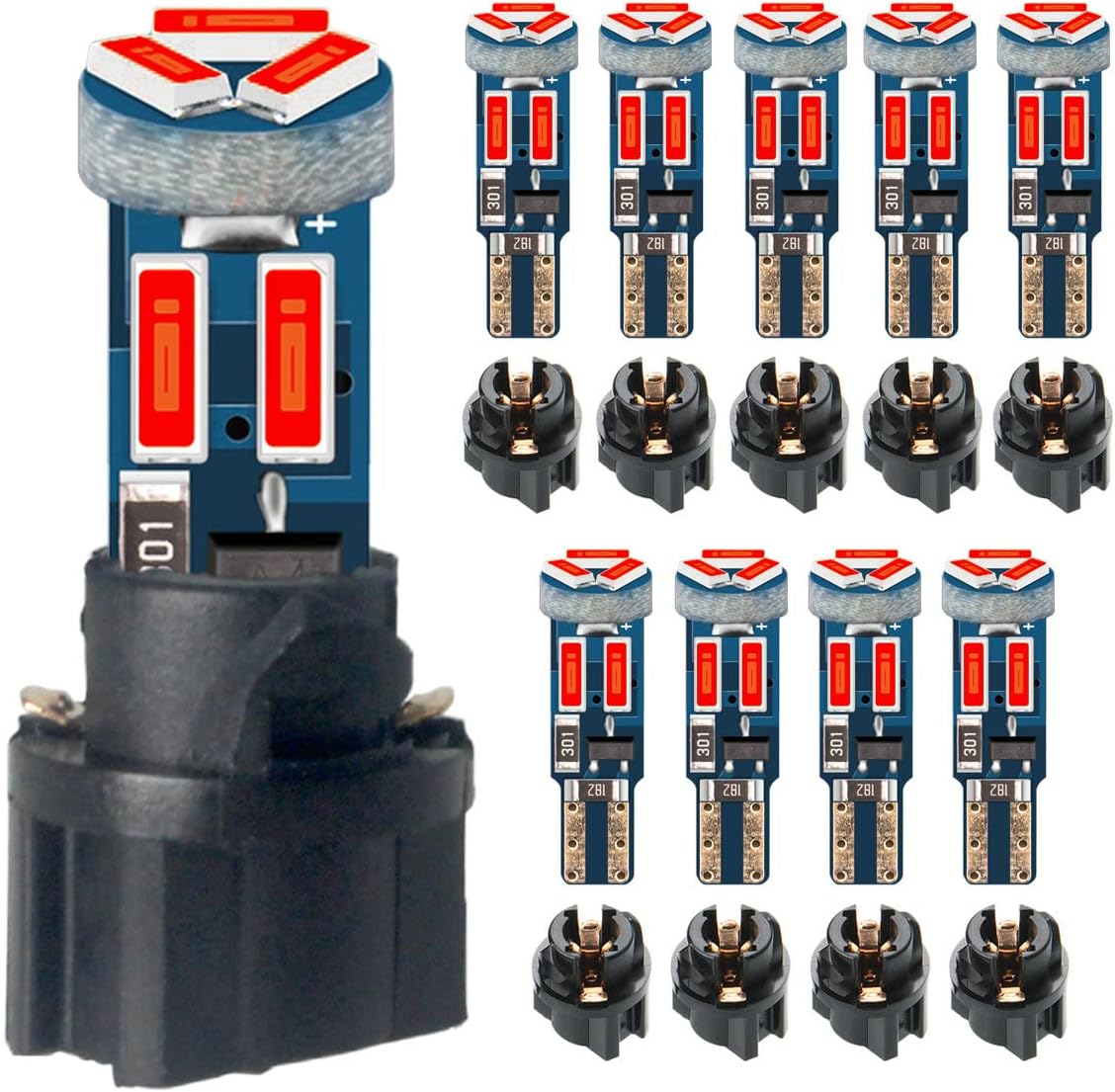 Amazon.com: DODOFUN 12V Red T10 PC168 PC175 PC194 PC194R PC195 PC160 ...