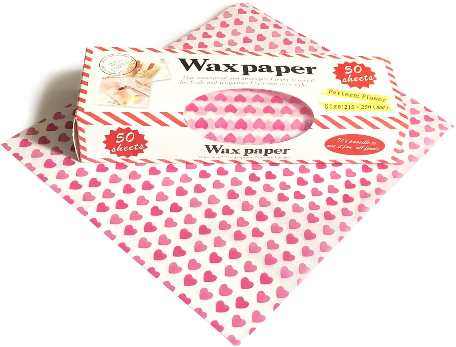Amazon.com: Wax Paper,Food Picnic Paper,50 sheets Grease Proof Paper ...