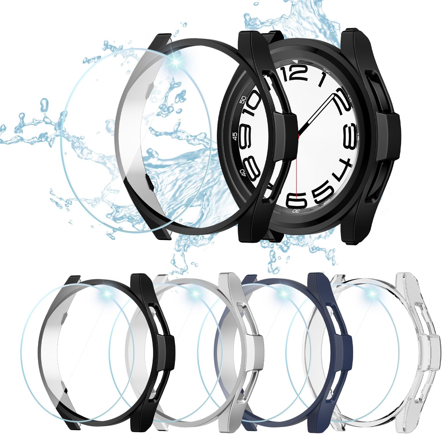 Amazon.com: Tensea [5+5Pack for Samsung Galaxy Watch 6 Classic Screen ...