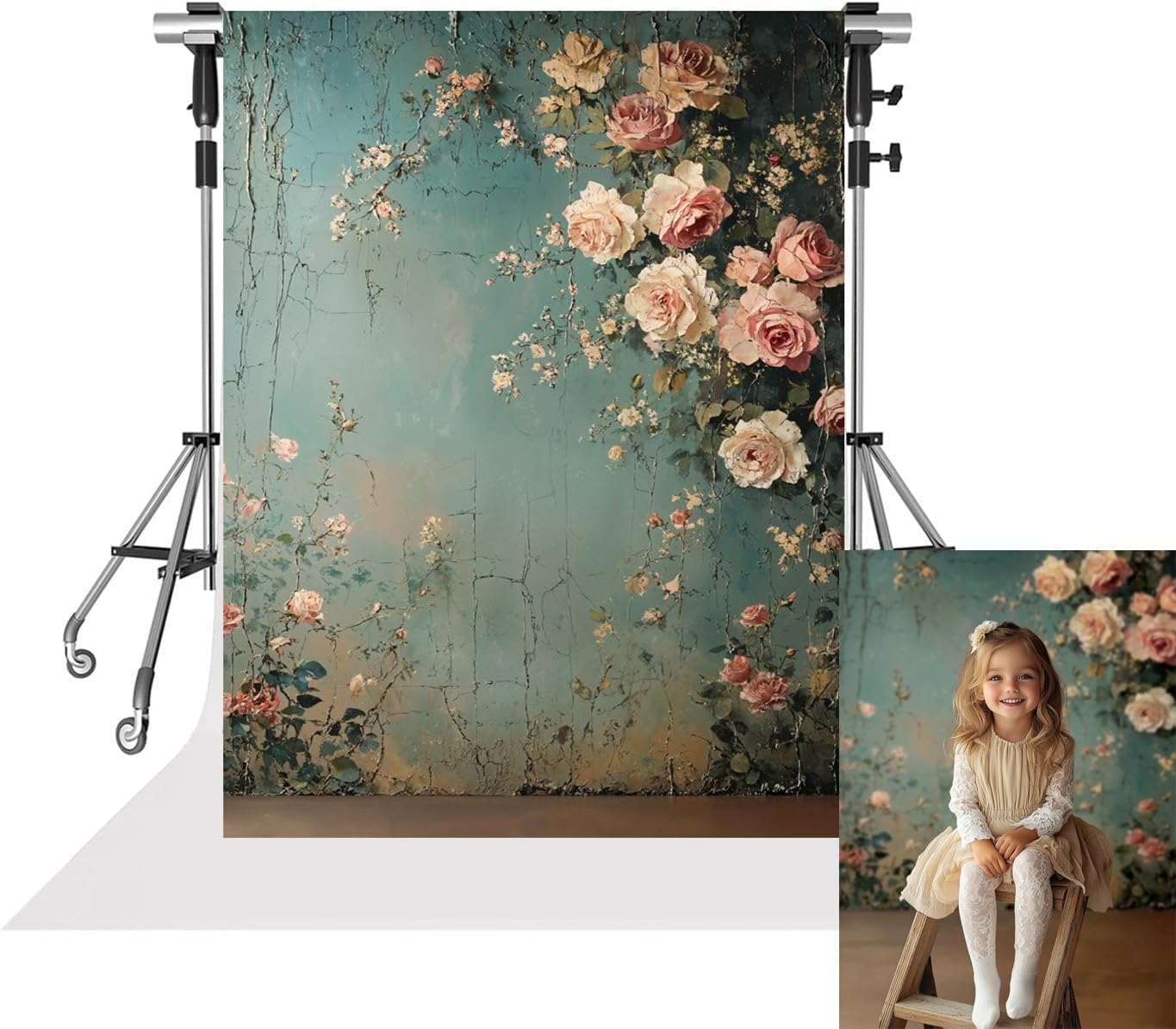 Amazon.com : Kate 5x7ft Pink Flowers Backdrops for Photography Boys ...