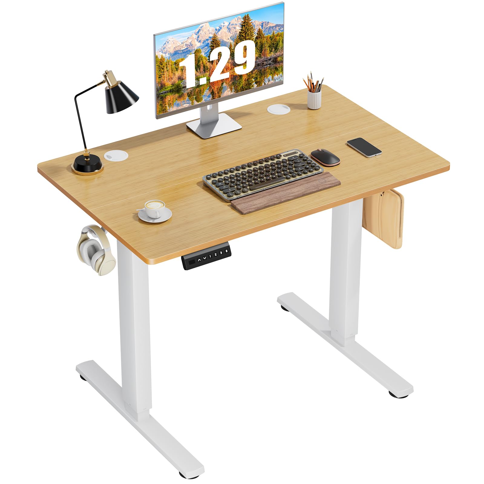 Buy Sweetcri Electric Standing Desk Adjustable Height, 40 x 24 inch ...