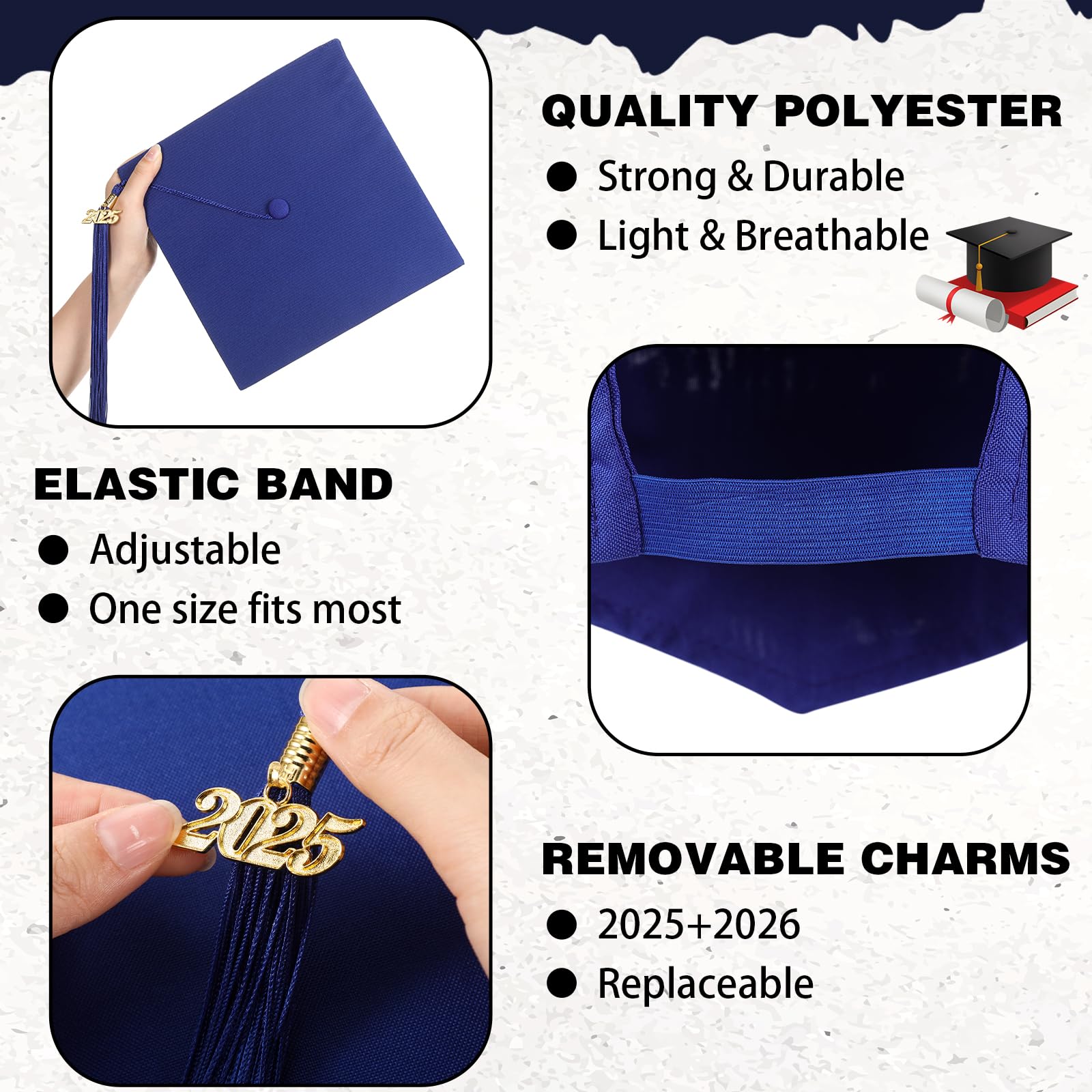 Snapklik.com : Coume 6 Sets Kindergarten Graduation Caps For Kids