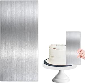Amazon.com: 10 Inch Stainless Steel Metal Cake Scraper Cream Cake ...
