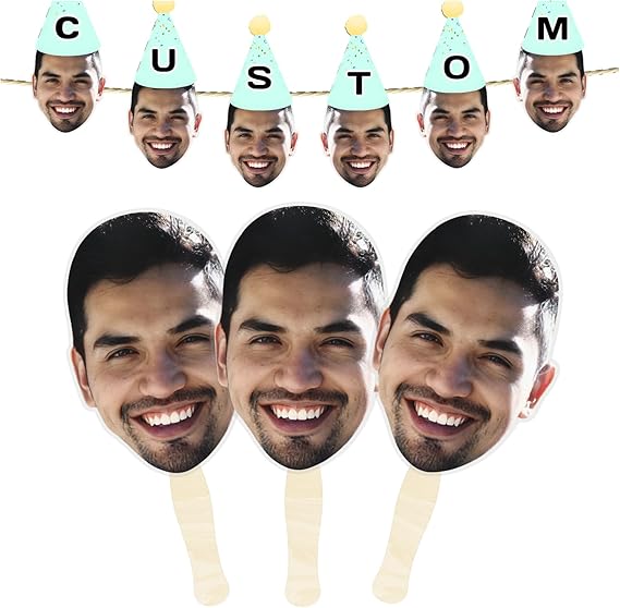 Amazon.com: Face on a Stick, Party Custom Faces Prop Signs, Fat Heads ...