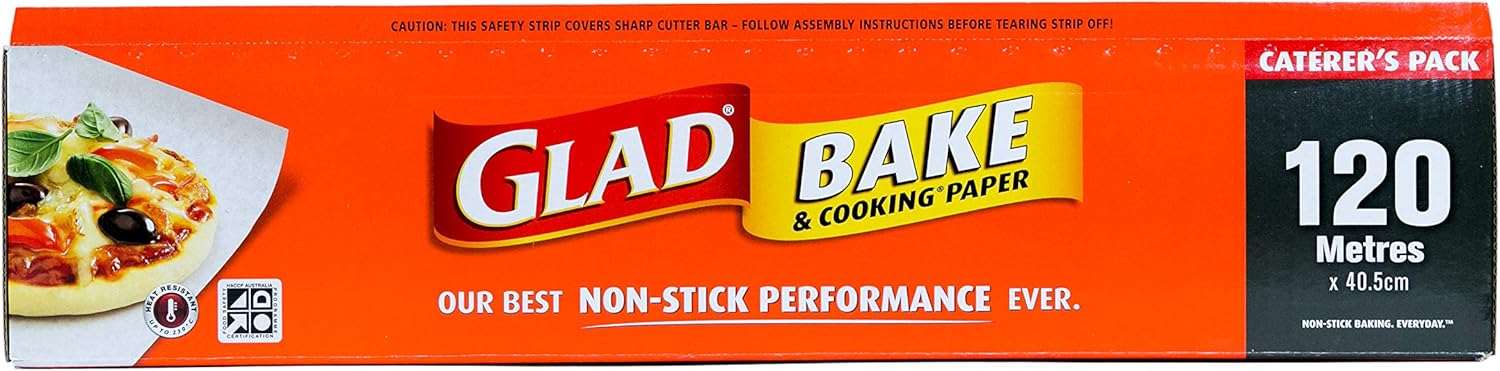 Glad Bake and Cooking Paper, 120 Metre Non-Stick Baking Paper from Glad ...