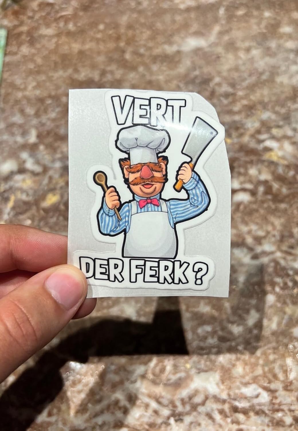 Amazon.com - Sticky bomb Pack of 2 Vert der ferk Meme Vinyl Sticker ...