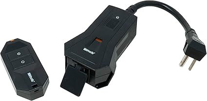 Woods 50125WD Outdoor Indoor Wireless Remote Control Outlet Kit ...