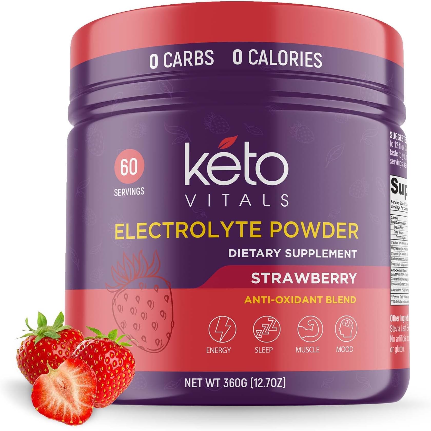 Amazon.com: Keto Vitals Immunity Sugar Free Electrolytes Powder with ...