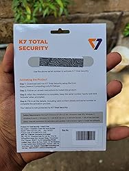 K7 Security Total Security - 1 Pc, 3 Years (Activation Key Card ...