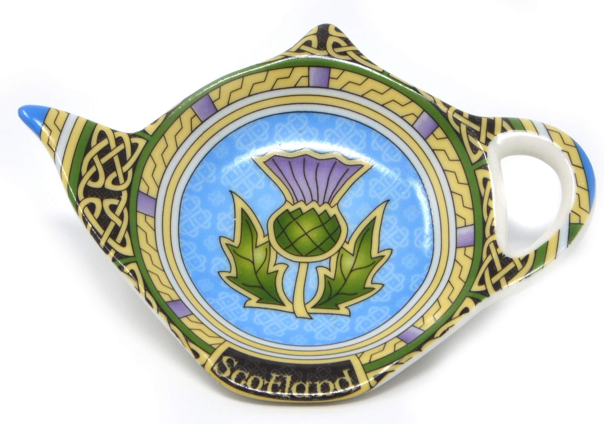 Amazon.com: Wise Friends Scotland Tea Bag Holder with Thistle - Teapot ...