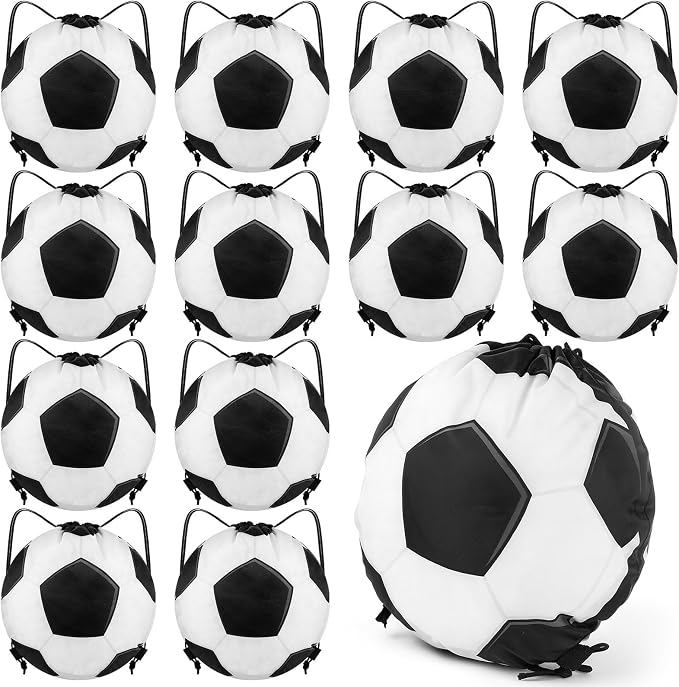 Amazon.com: Kacctyen 12 Pcs Soccer Ball Drawstring Bags Soccer Goodie ...