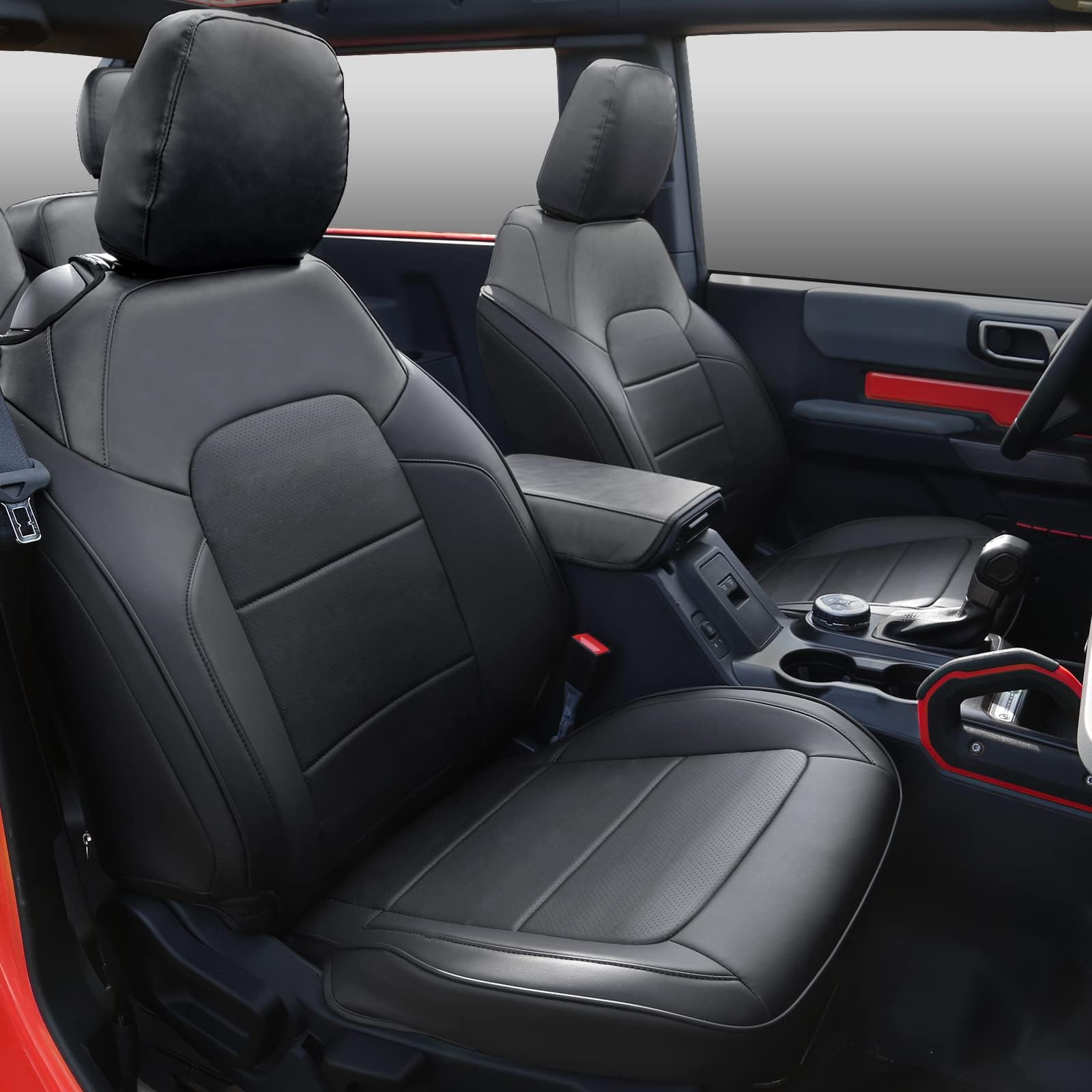 Amazon.com: BROADDICT Seat Covers Fit for 2021-2024 Ford Bronco 2-Door ...