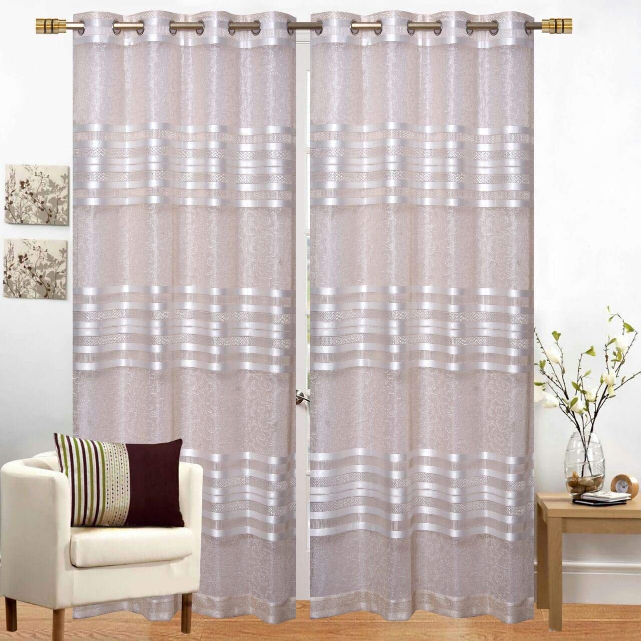 AV Creation Tissue net Curtain for Door, Tissue net Curtain for Living ...
